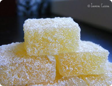 Pâte de fruits au citron - Jasmine Cuisine