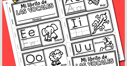 Mi librito de las vocales para imprimir gratis | Mis recursos didácticos