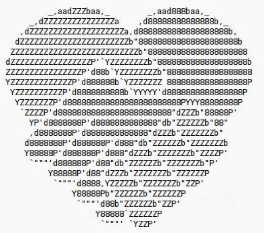 Ascii I Love You