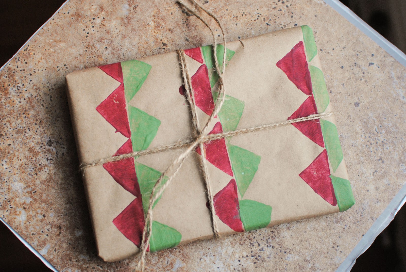 Big City Little Joys: Potato Print Wrapping Paper