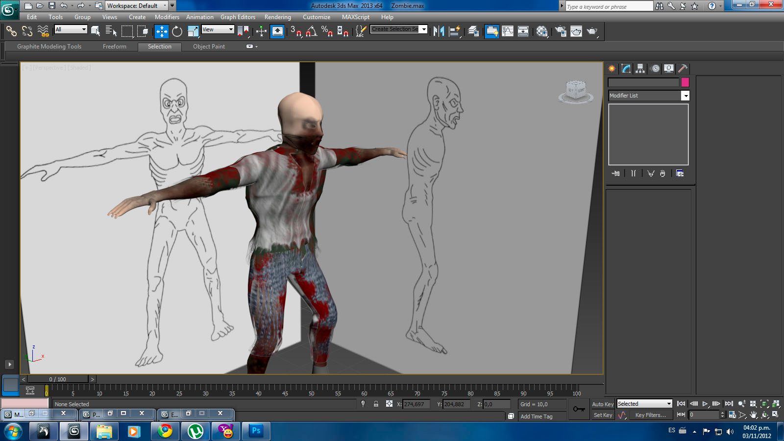 Yacc Diseño Grafico y Modelado 3D: Modelado personaje 3D max