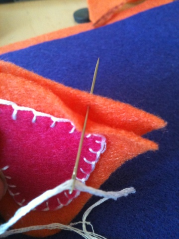 Coconut Love: DIY Puffy Felt Magnets (and Blanket Stitch Tutorial)