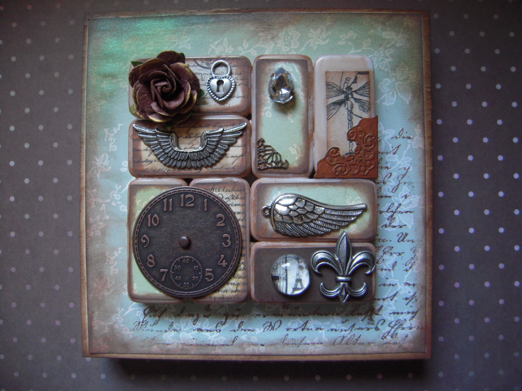 A Brush with Angels: Altered Domino Collage Instructions