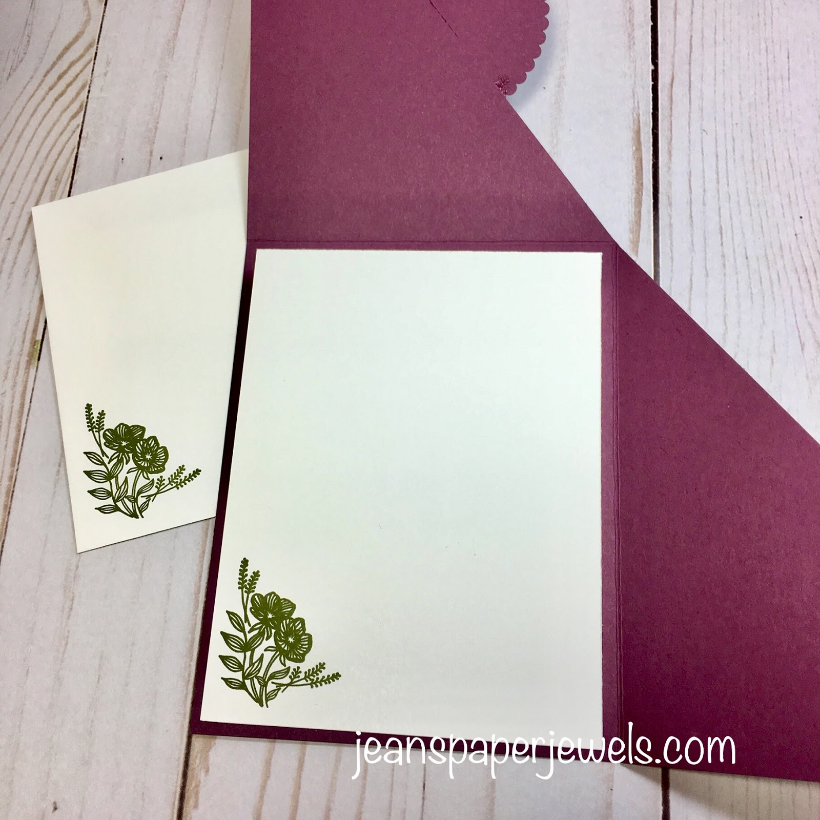 Jean's Paper Jewels: Stampin' Up! Diagonal Cut Fancy Fold Cards