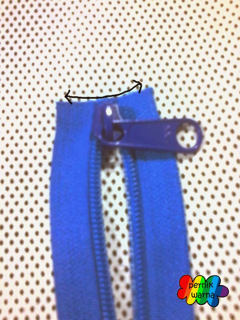 Pernik Warna: Cara Memasang Kepala Resleting
