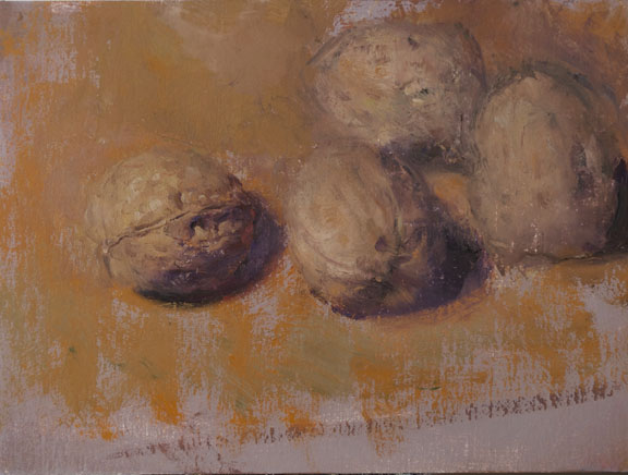 a painting a day: Walnuts, 11/19/2013