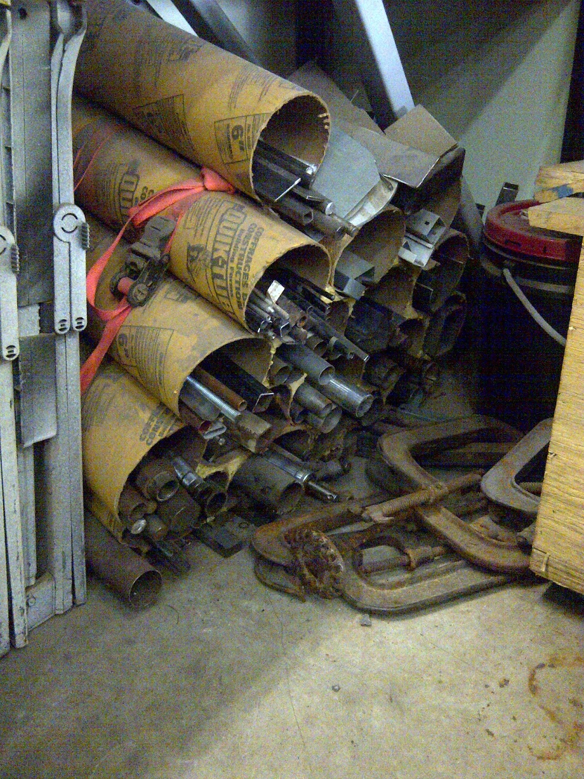 Another Day Another Project: Scrap Metal Storage Shelf