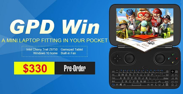 American Deals: Game Console, GPD WIN 64GB, Intel Atom X7-8700, Quad ...