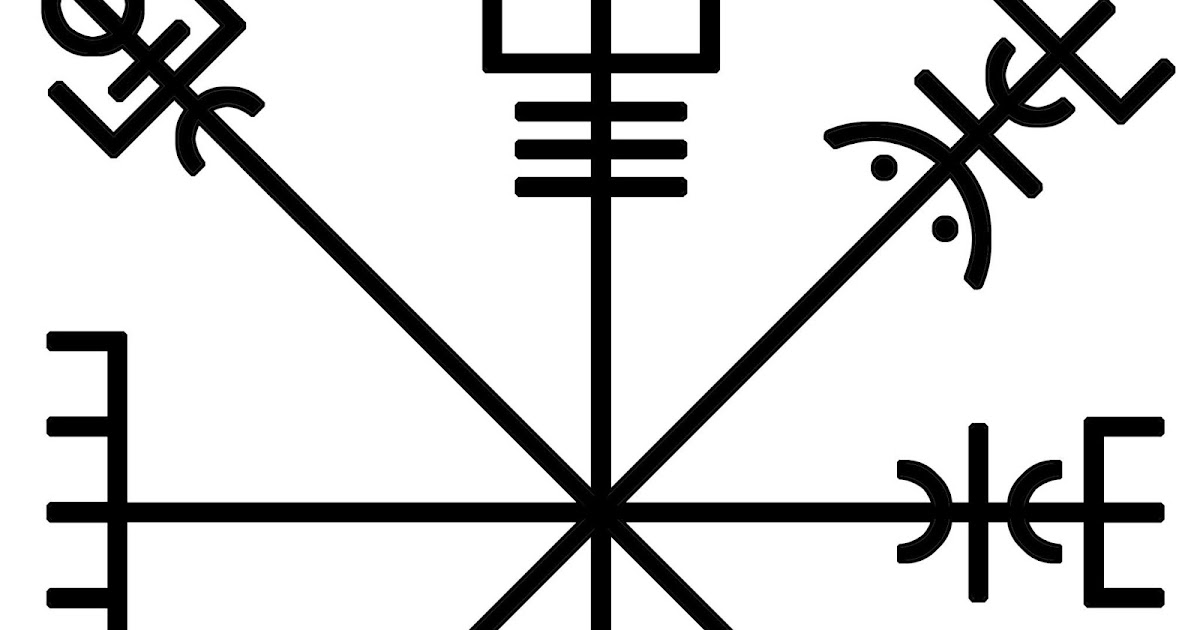 ᚠ : Freya's Runes : ᚠ Freyas Rūnas :: ᚠ Руны Фрейи: ᚹᛖᚷᚹᛁᛋᛁᚱ : Vegvisir - Norse runic compass