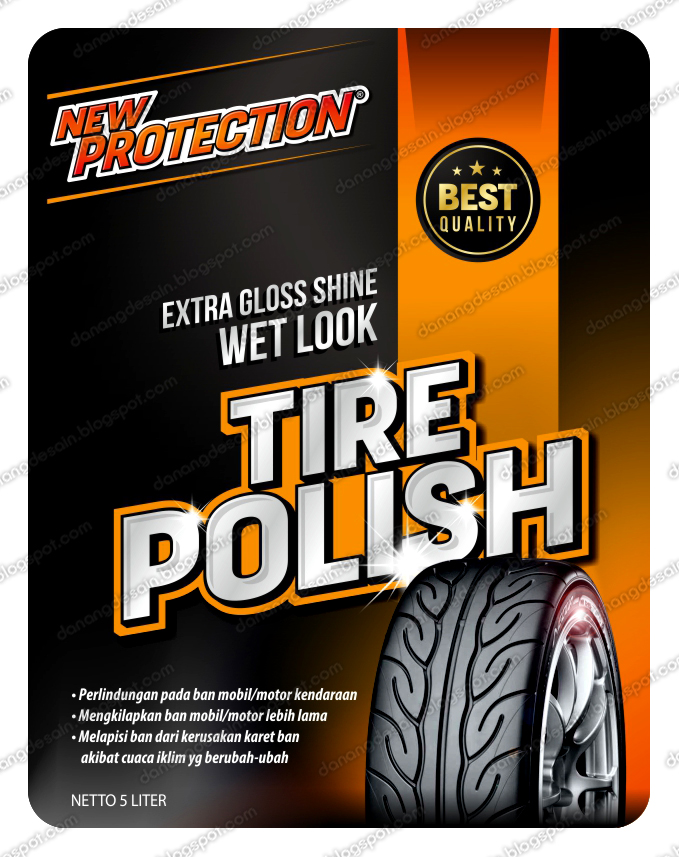 Contoh Desain Sticker Kemasan Semir Ban Mobil - Contoh Desain Banner ...