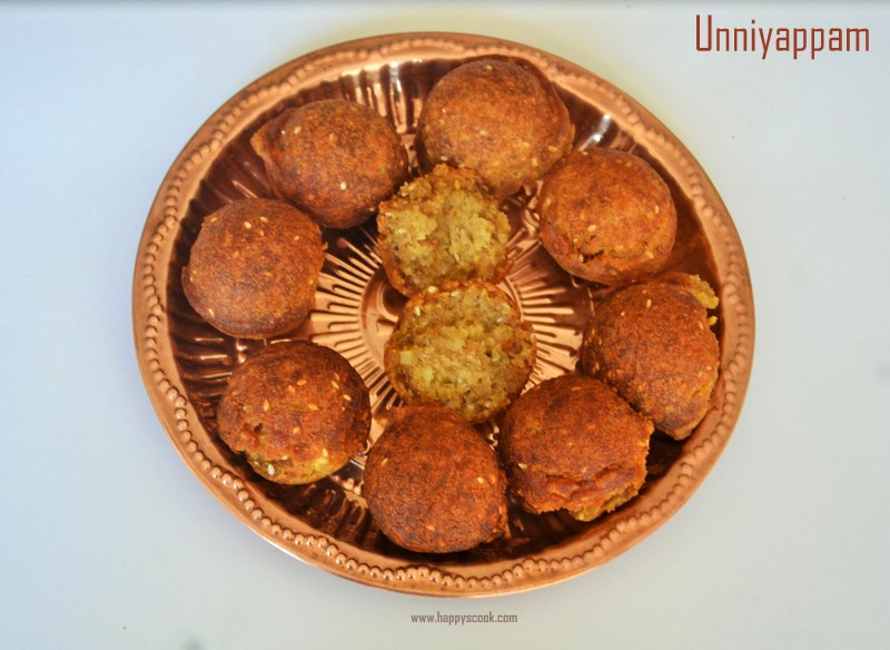 Unniyappam Recipe | Neyyappam | Nei Appam | Onam Sadya Recipe | Happy's ...
