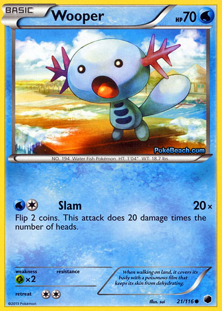 Wooper -- Plasma Freeze Pokemon Card Review | PrimetimePokemon's Blog