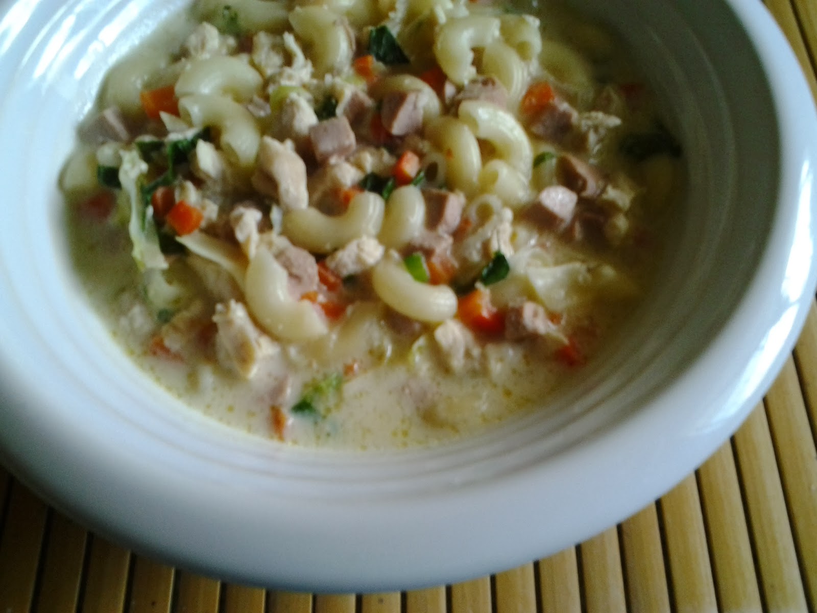 Chicken Sopas (Chicken Macaroni Soup)