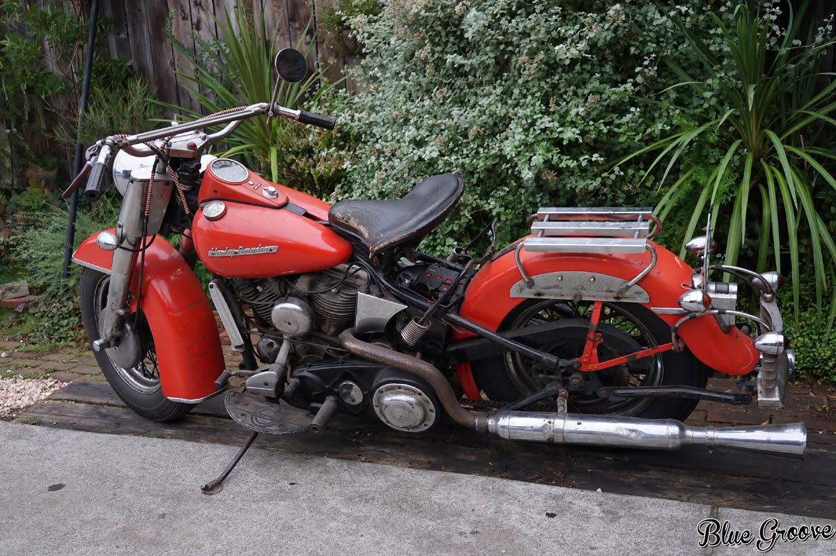 BLUE GROOVE SHOP BLOG: - SOLD - 1954 Panhead Pepper Red Original Paint