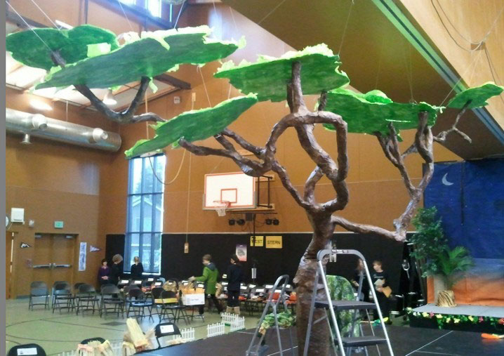 Art e-Journal: Acacia Tree Prop: Completed and Installed