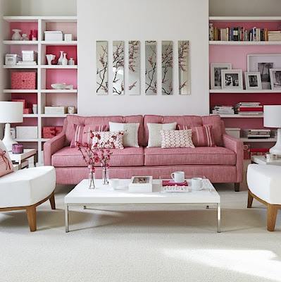 Paredes de Sala Color Rosa | Ideas para decorar, diseñar y mejorar tu casa.