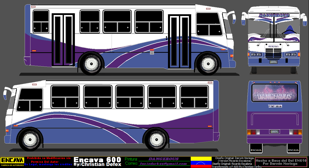 Diseños Autobuses Venezuela: Encavas Pintadas