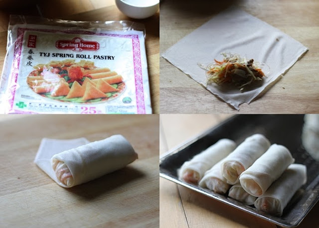 Just another day .: Fried spring rolls (vegetarian)