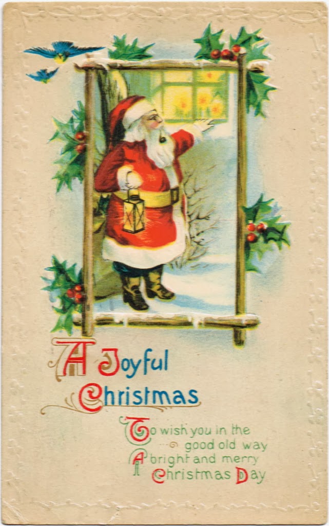 Beautiful Vintage Christmas Postcards ~ Vintage Everyday