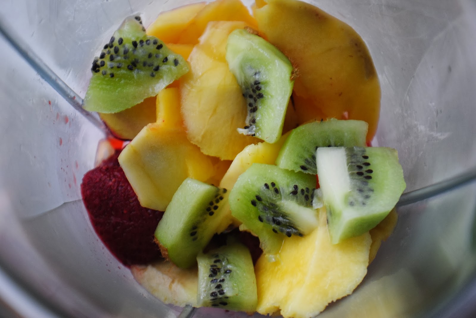 Mango-Kiwi-Strawberry Smoothie