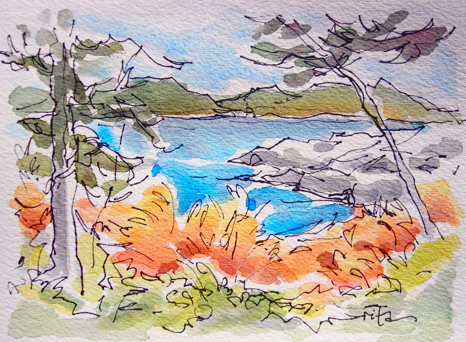 Sketchbook Wandering : Landscape Season in Maine