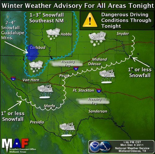 New Mexico Snowfall Totals.