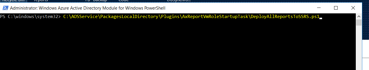 Dynamics AX Technical Blog: Deploy SSRS reports using PowerShell D365 / AX 7