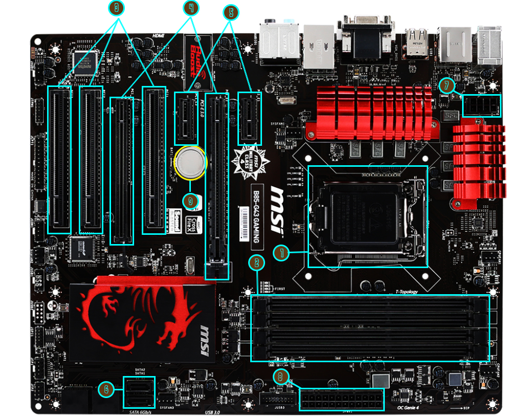 Terbaru Gambar Motherboard Beserta Keteranganya, Komponen Komputer