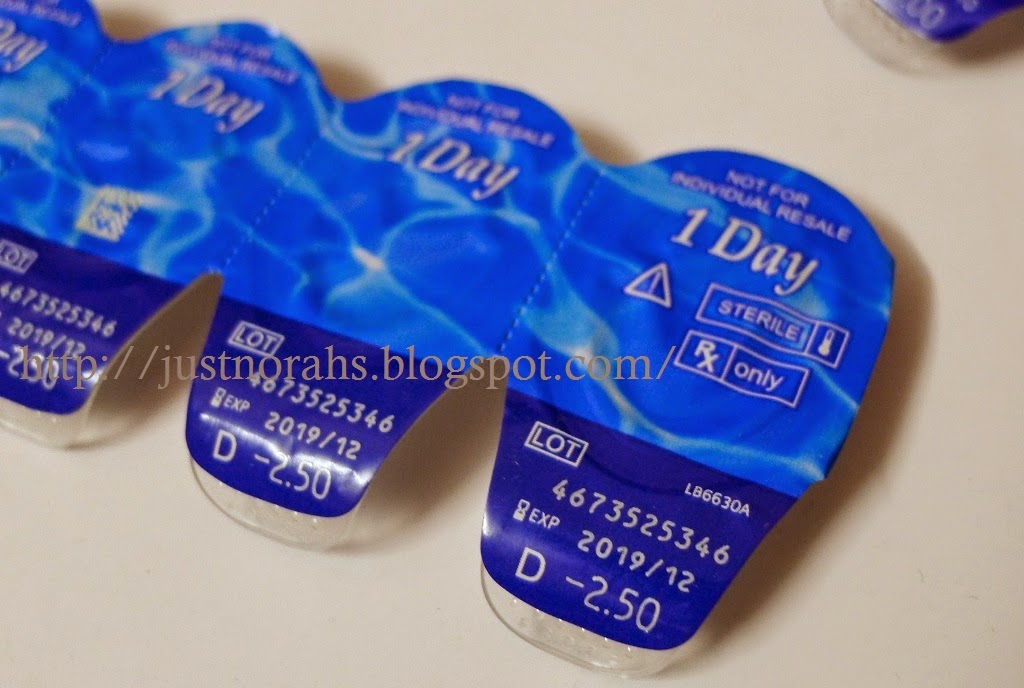 Just Norahs: My new contact lens: Biomedics® 1 day Extra