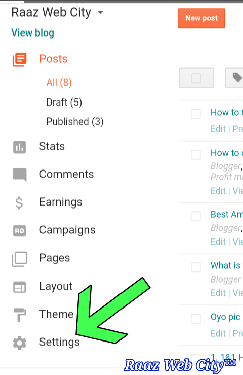 How to Change Blogger blogspot Subdomain URL - Raaz Web City