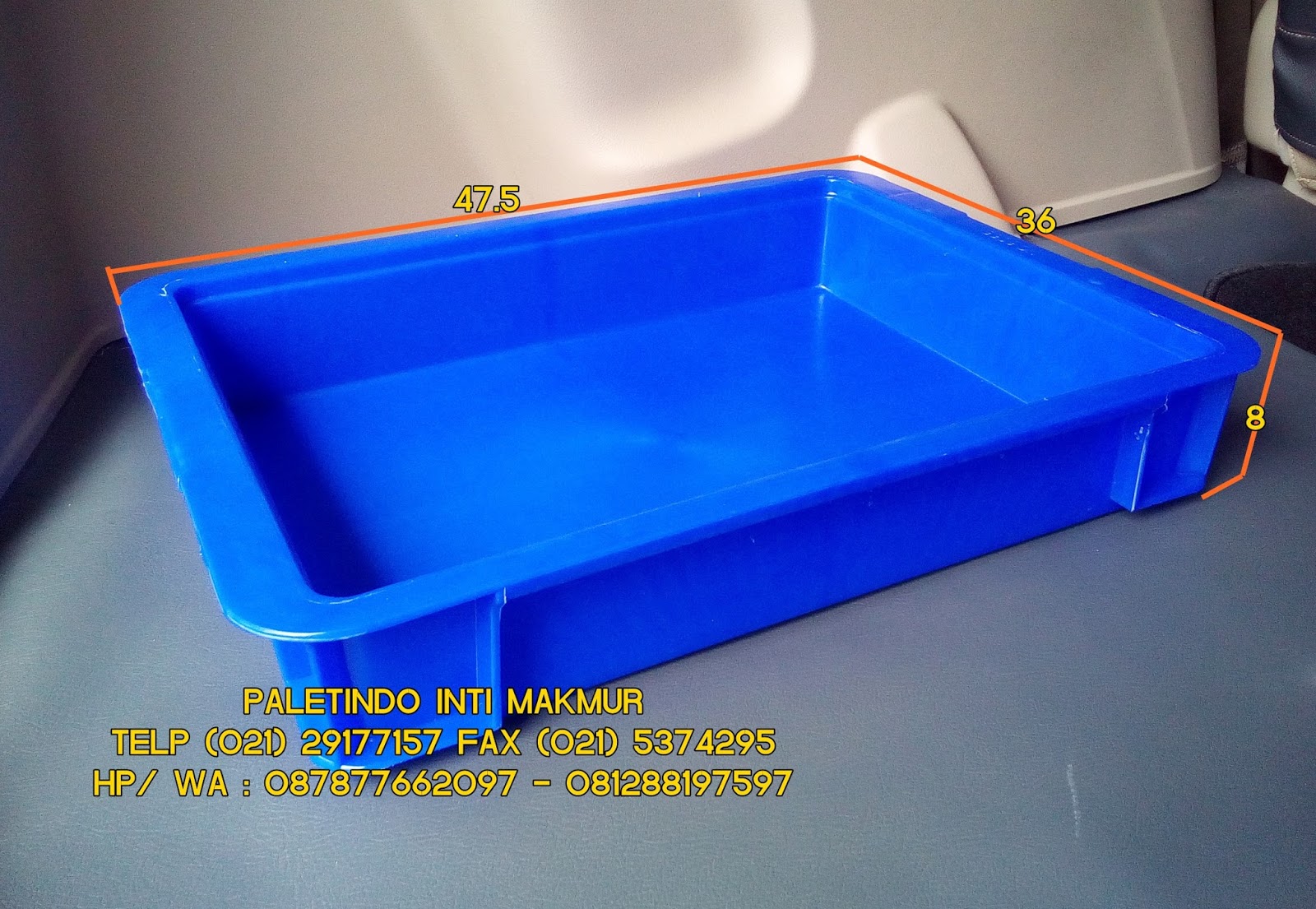 CV. PALETINDO INTI MAKMUR : Container Plastik Solid 47.5 x 36 x 8 Cm