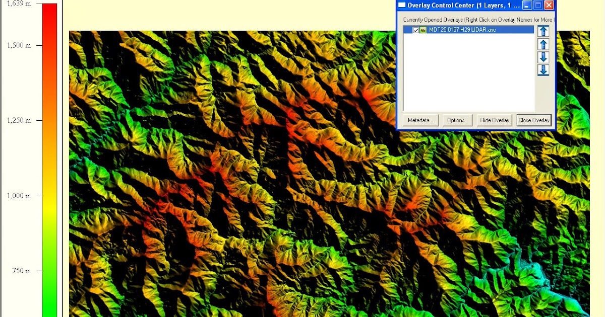 Cartografía Digital: Generar curvas de nivel con Global Mapper o QGIS.