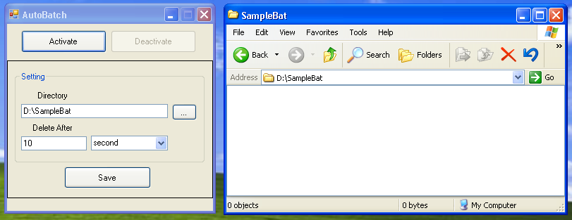 AutoBatch : Auto Run Batch File - HadiSCADA