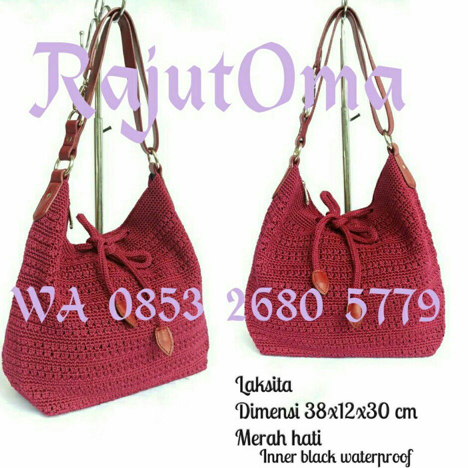 Dompet Dan Tas Slempang Gendong Rajut Renda Silahkan Hubungi WA 0853 ...