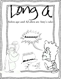 Christina's Kinder Blossoms: Long a Coloring Page Freebie