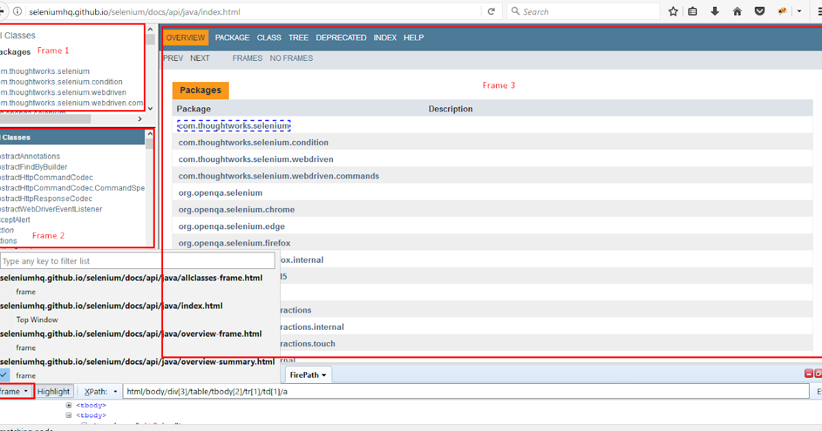 Handling iFrames / Frames using Selenium Webdriver