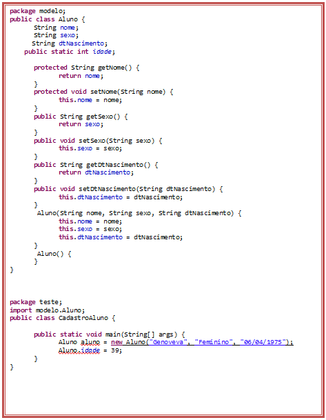 1TDSA - Java: Modificadores de Acesso - Java