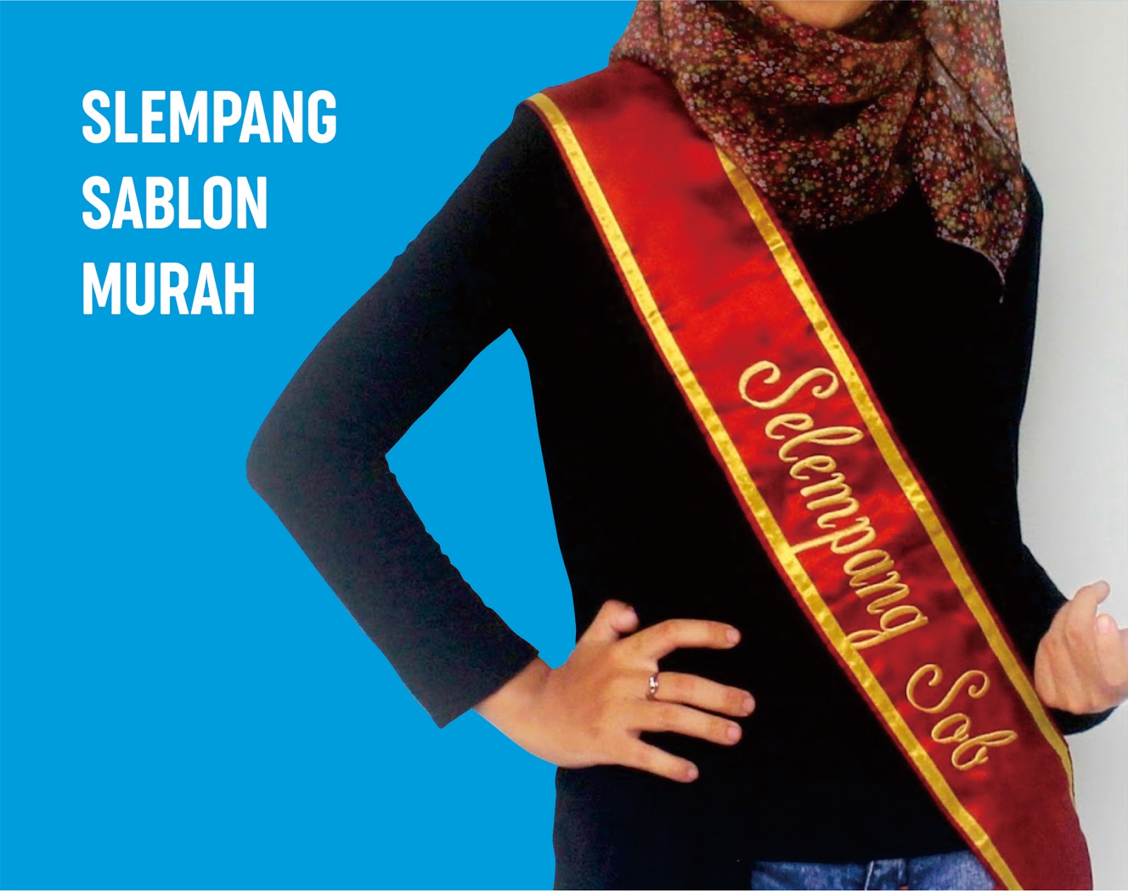 Jasa Pembuatan Selempang Sablon Satuan Murah | Sablon Jogja Murah