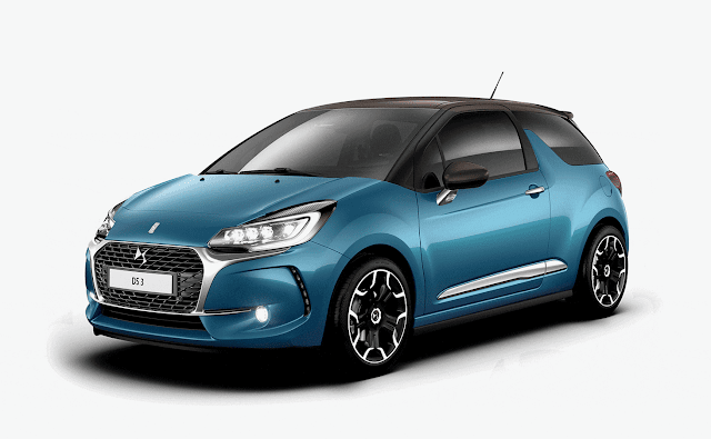 DS 3 Restylée (2016 à 2018) - Couleurs et code peinture