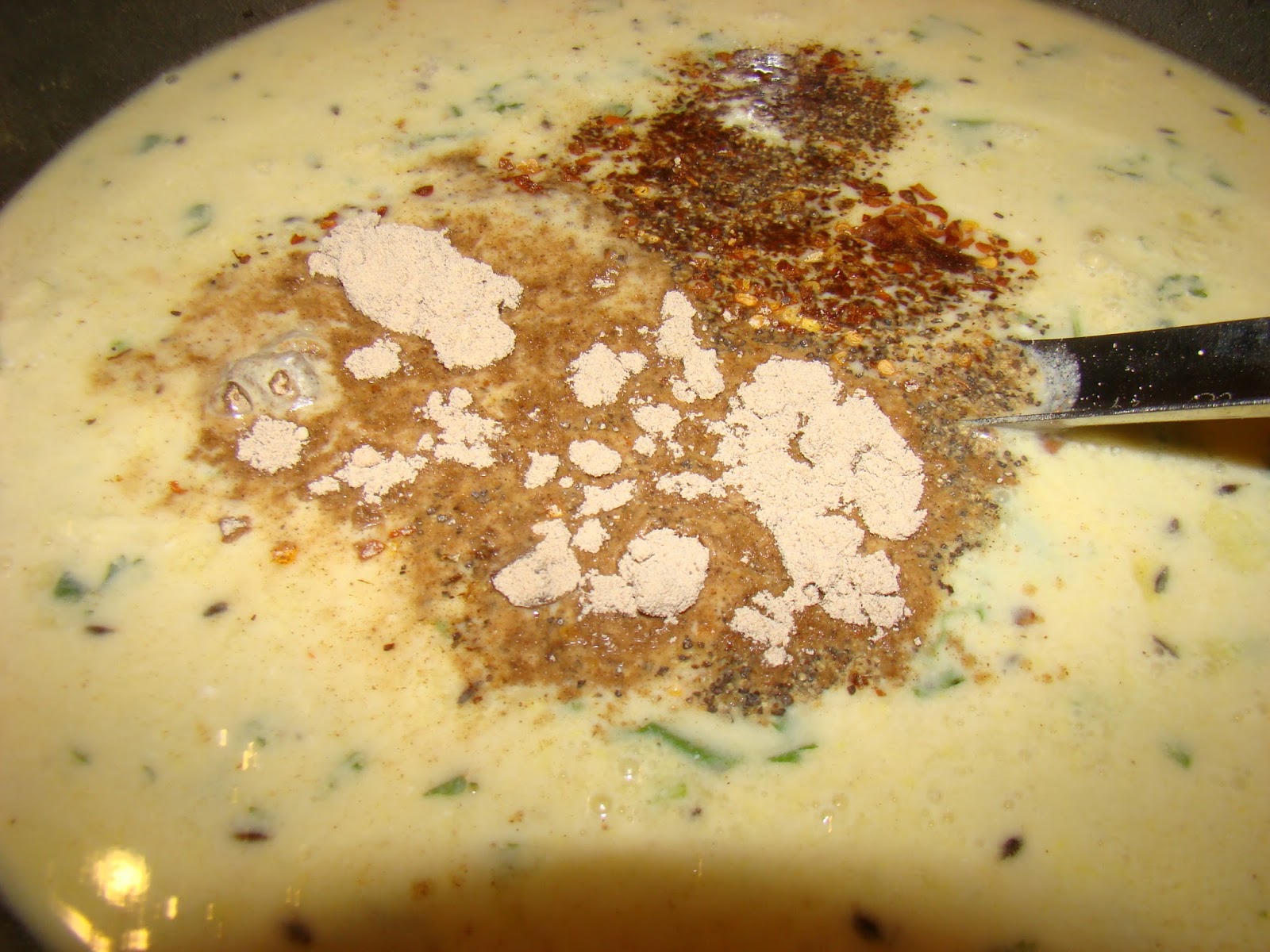 My Favorite Recipes Collection: Pakora Kadhi with Arabi (Taro Root)