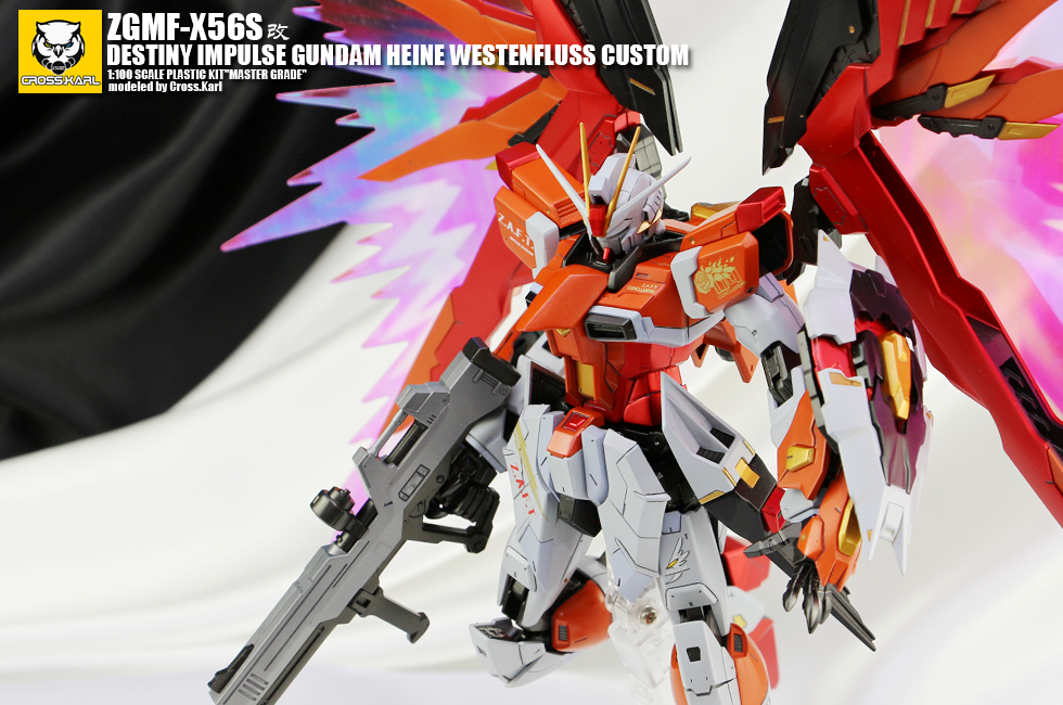 GUNDAM GUY: MG 1/100 Destiny Impulse Gundam Heine Westenfluss Custom ...