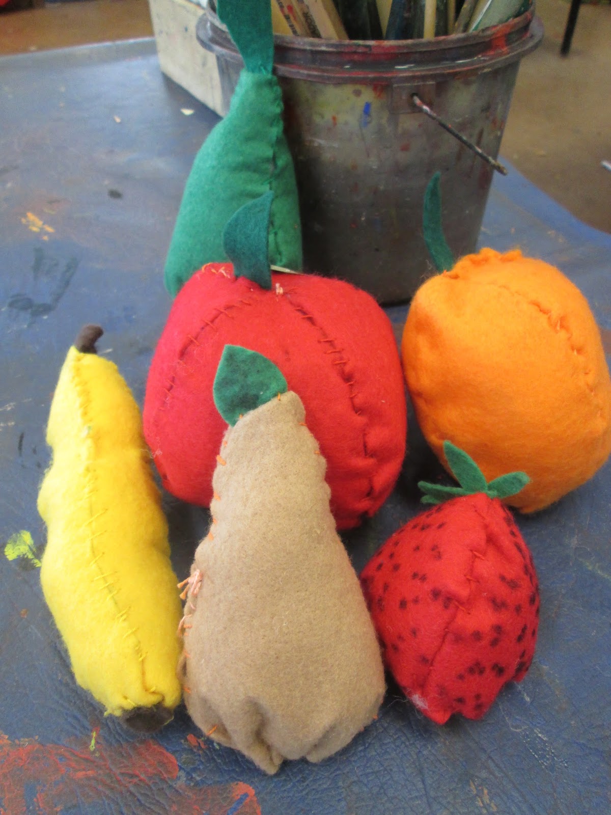 Colouring outside the lines (inside Ms D's artroom): Sewing soft food ...