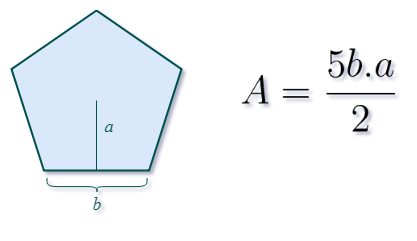 Como calcular a área do pentágono | Matemática