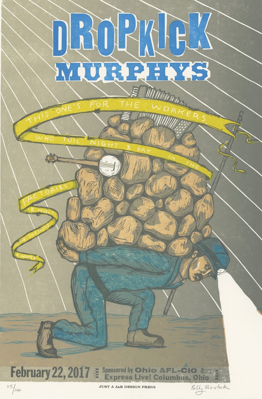 INSIDE THE ROCK POSTER FRAME BLOG: Bobby Rosenstock Dropkick Murphys ...