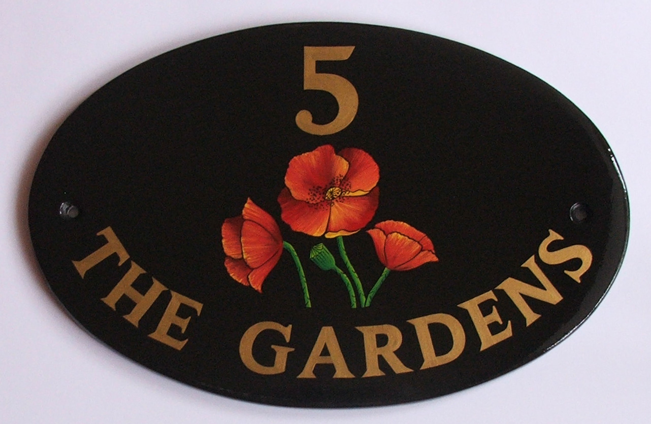 Hand Painted House Signs by Ceramic Art: Hand Painted Ceramic House Signs