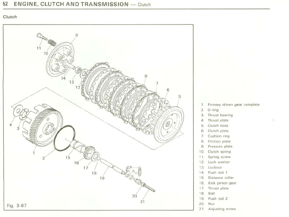 Restoration Yamaha RD125 A: Replacing clutch plates