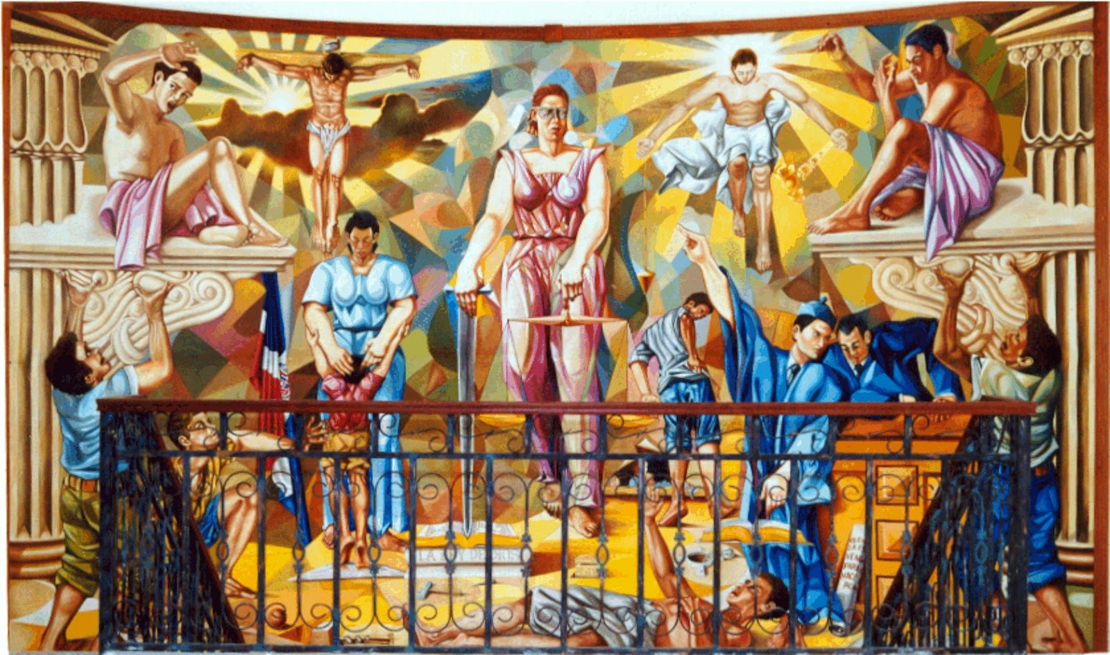 DISEÑOS Y PROYECTOS DE ARTE: MURAL ¨LA JUSTICIA¨ PALACIO DE JUSTICIA DE MAO