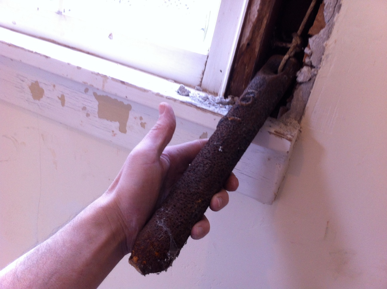 Homing Missile: How to Repair a Broken Sash Cord in a Double-Hung ...