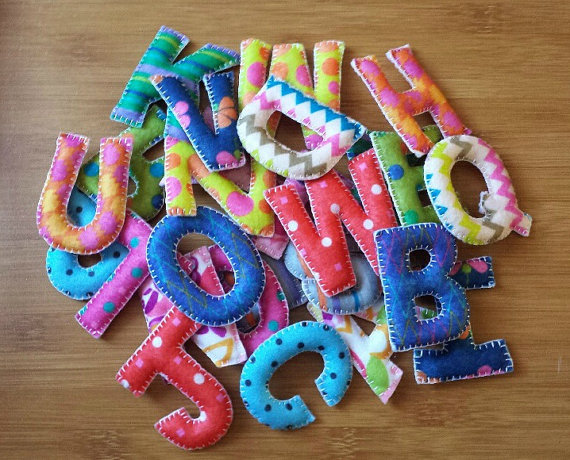 Munchkin and Bean: Stuffed Felt Alphabet