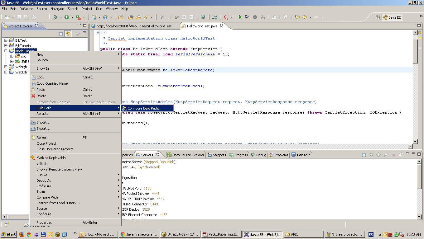 Java Frameworks & APIs: JPA - Configuración Eclipse + JBoss + EJB3 + JPA + Hibernate